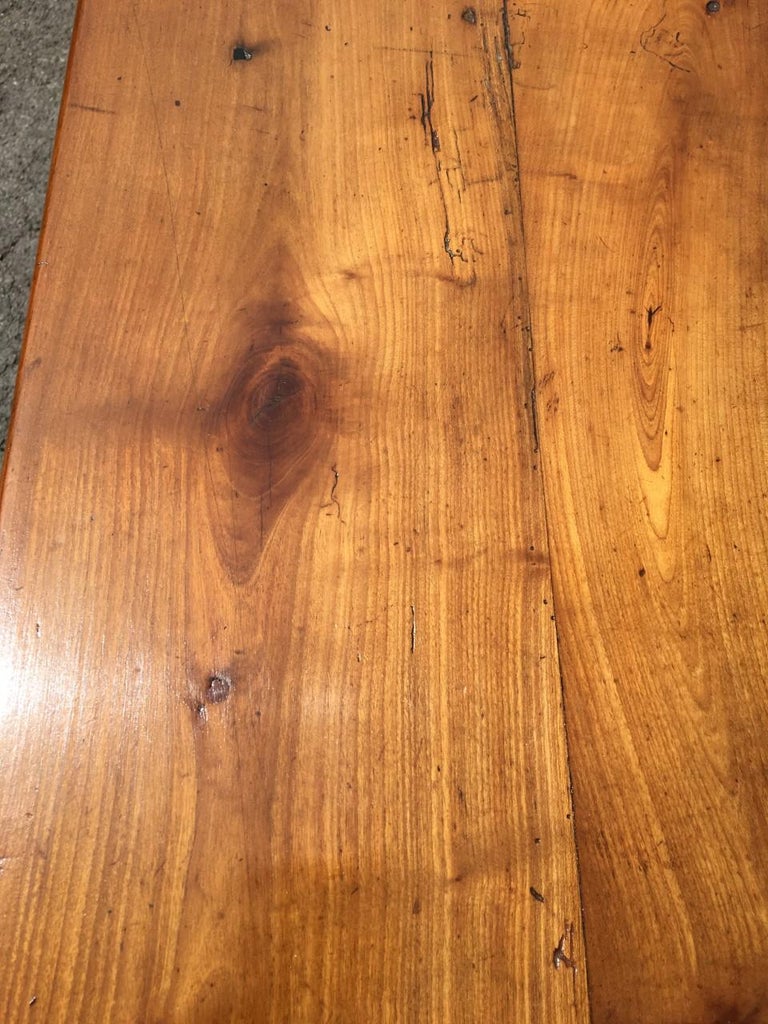 Farmhouse Table in Cherry wood, circa 1860 at 1stDibs
