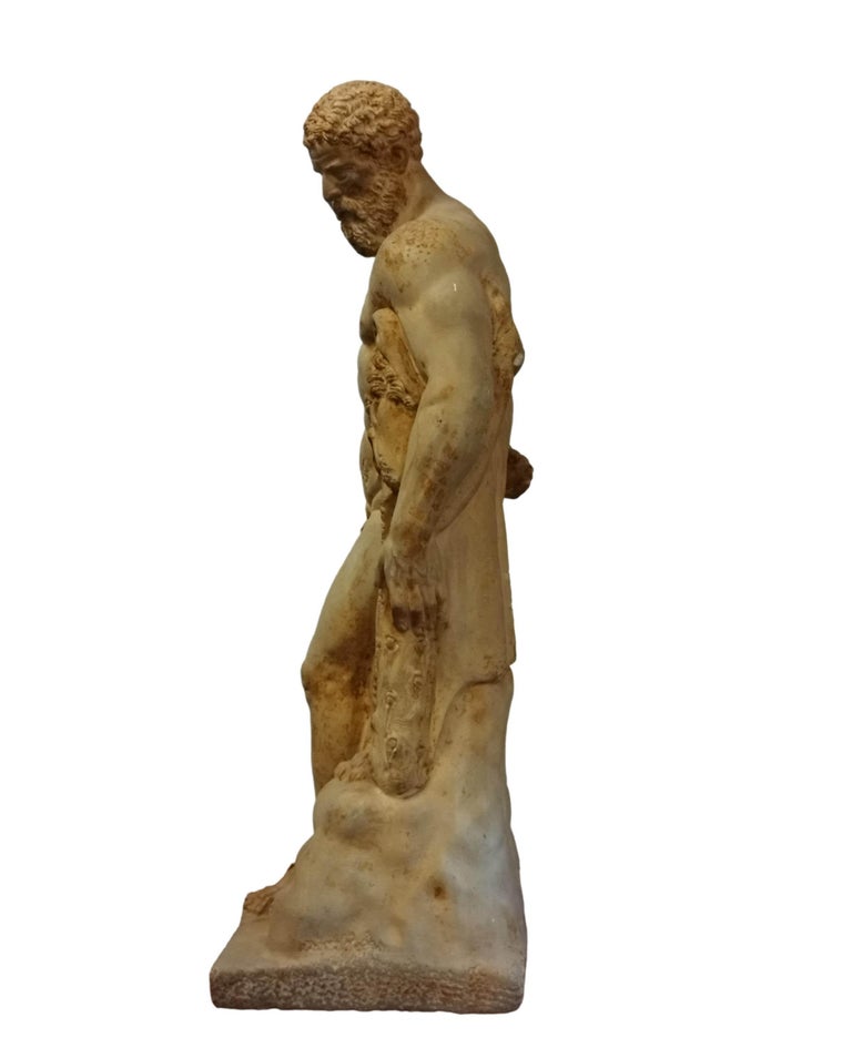 Farnese Hercules Resin Sculpture, Italy, 1960s at 1stDibs