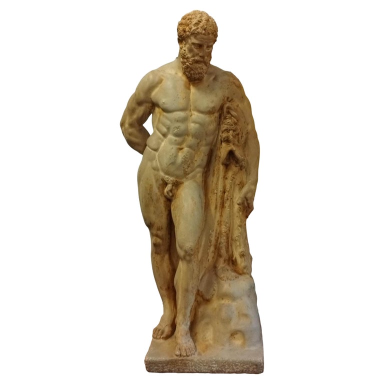 Farnese Hercules Resin Sculpture, Italy, 1960s at 1stDibs