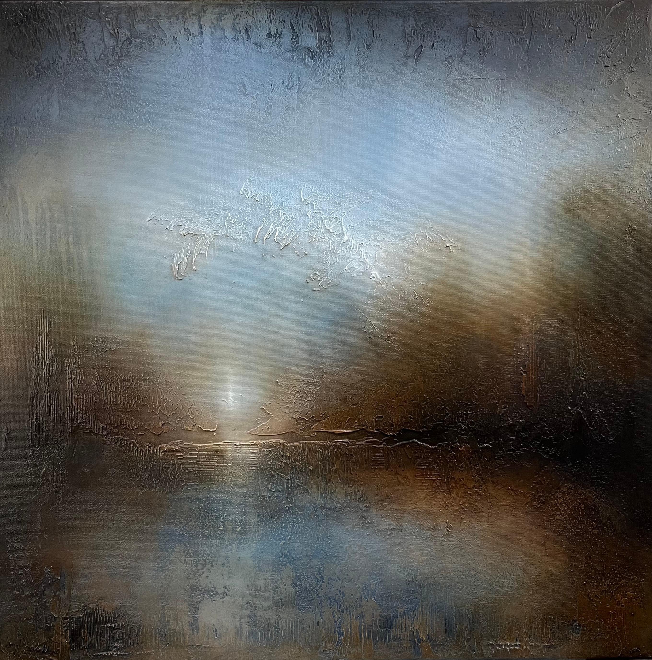 Faryal Ahmad - Faith- abstract landscape painting- original mixed media ...