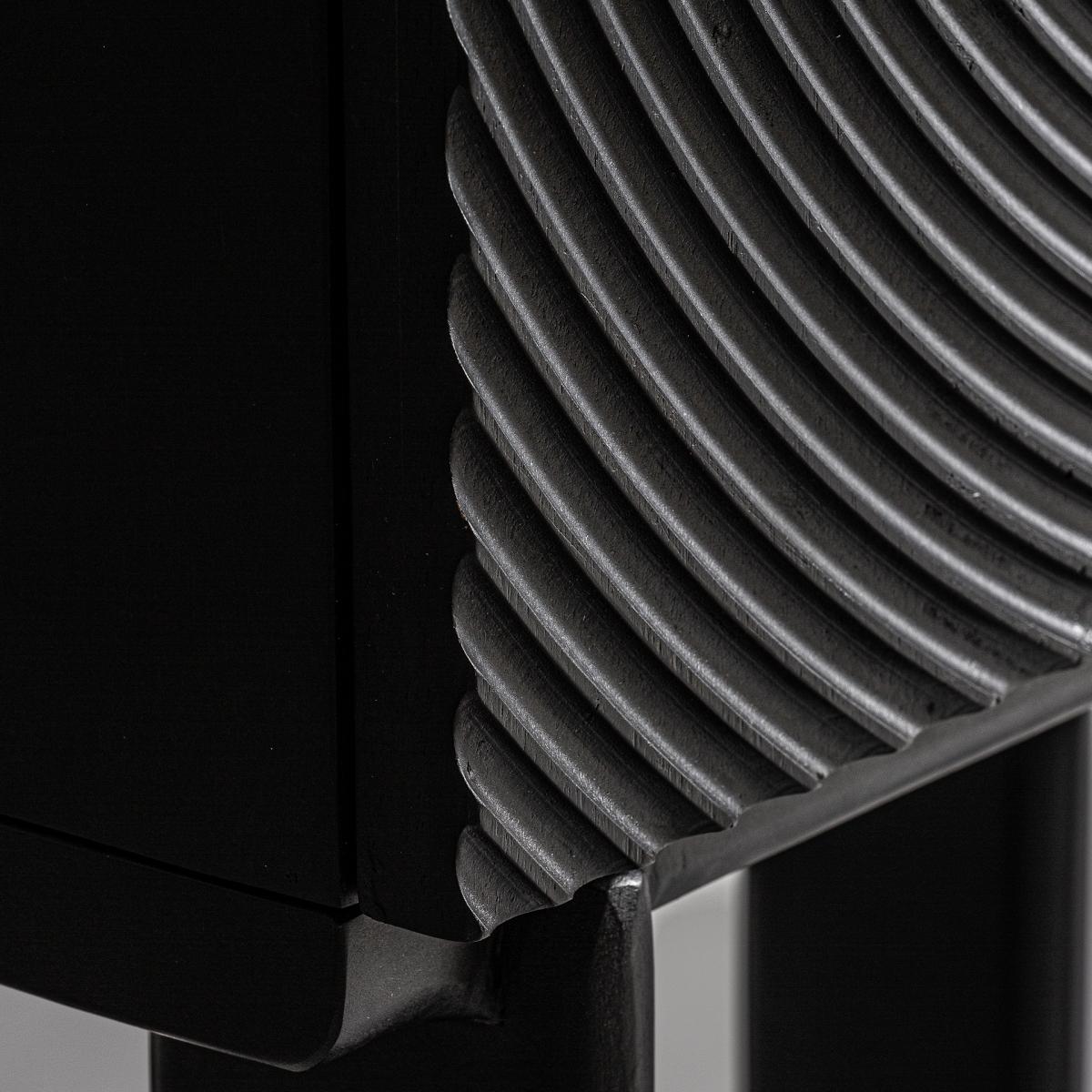 Fast Track, Art-deco Style Cabinet In Black And Gold Finish For Sale at ...