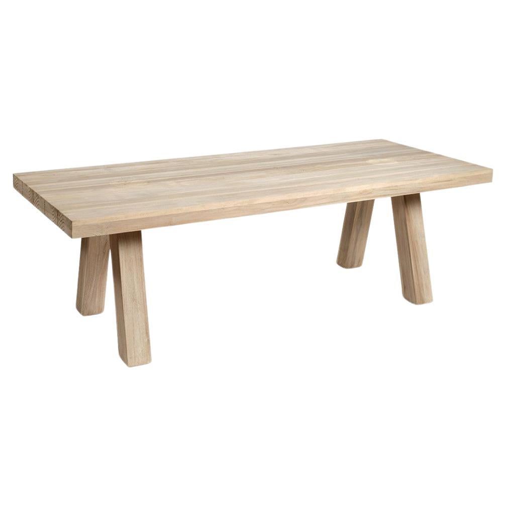 Fast Track, Contemporary Outdoor Dining Table In Aged Teak For Sale at ...