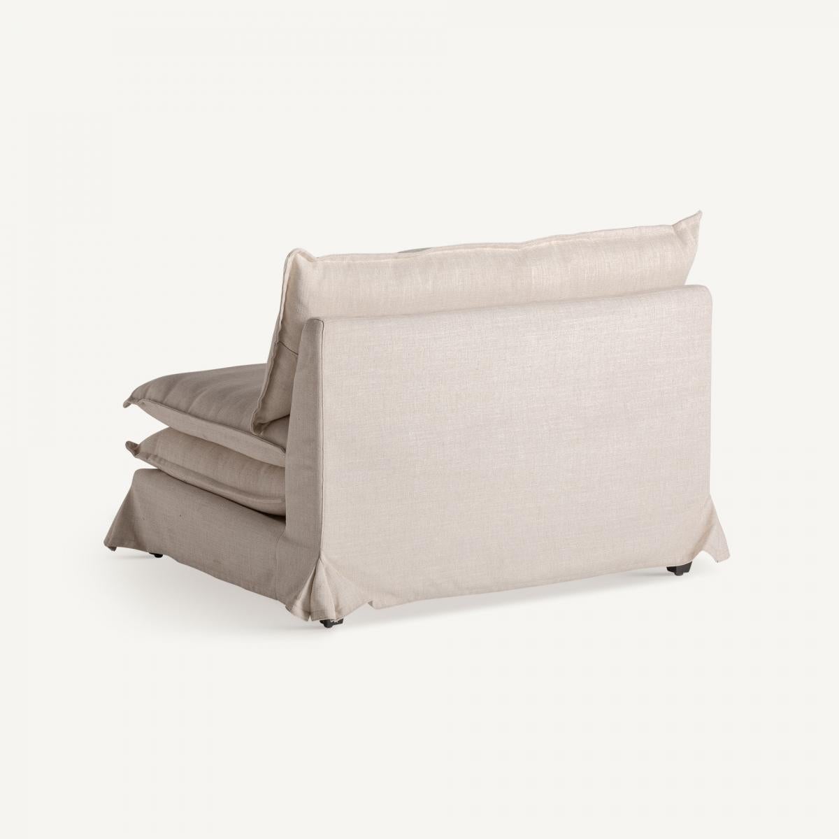 Fast Track, Contemporary Two Cushion Love Seat In Off-White Performance ...