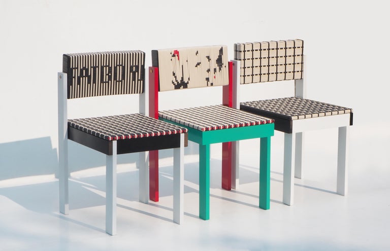 Fat Boy 'Checker', Pop Dinning Chair For Sale at 1stDibs