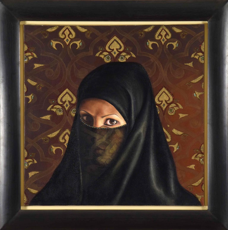 Fatma Abu Rumi - Self Portrait Under a Veil by Fatma Abu Rumi ...