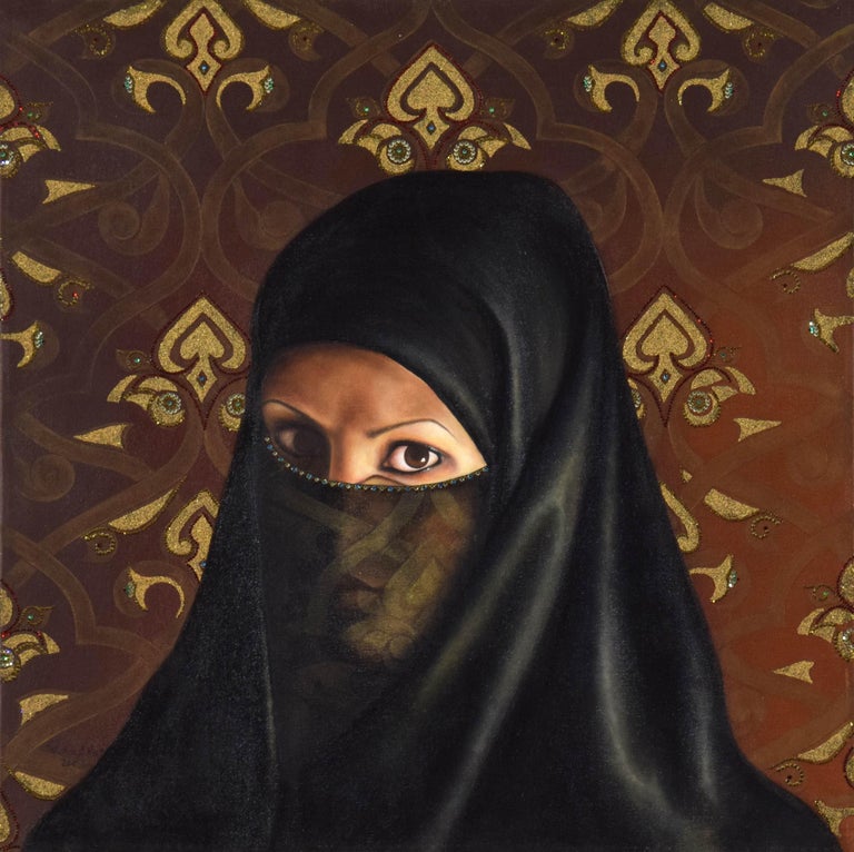 Fatma Abu Rumi - Self Portrait Under a Veil by Fatma Abu Rumi ...