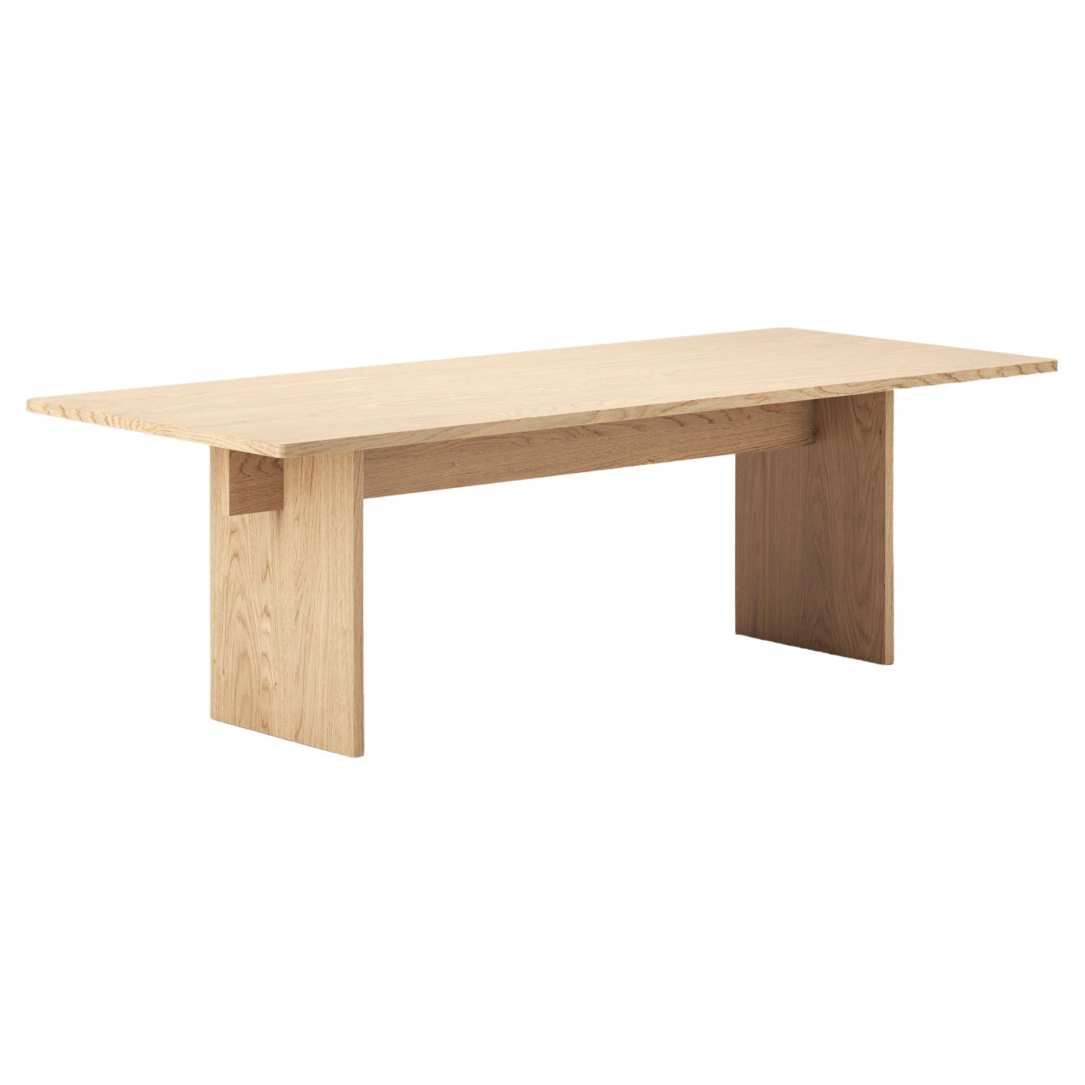 Faure Table Handcrafted in Blackened Oiled Oak Veneer and Solid Oak by ...
