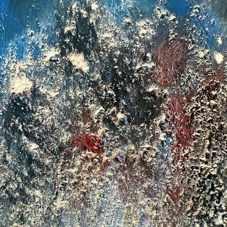 Fausta Dossi Textured Oil on Canvas "Cieli Australi", circa 2009 For ...
