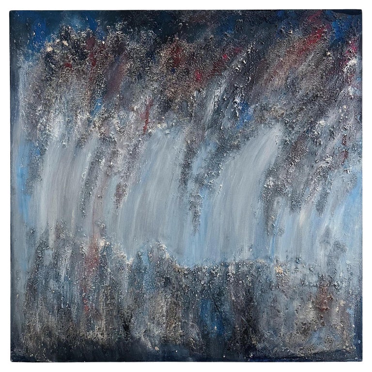 Fausta Dossi Textured Oil on Canvas "Cieli Australi", circa 2009 For ...