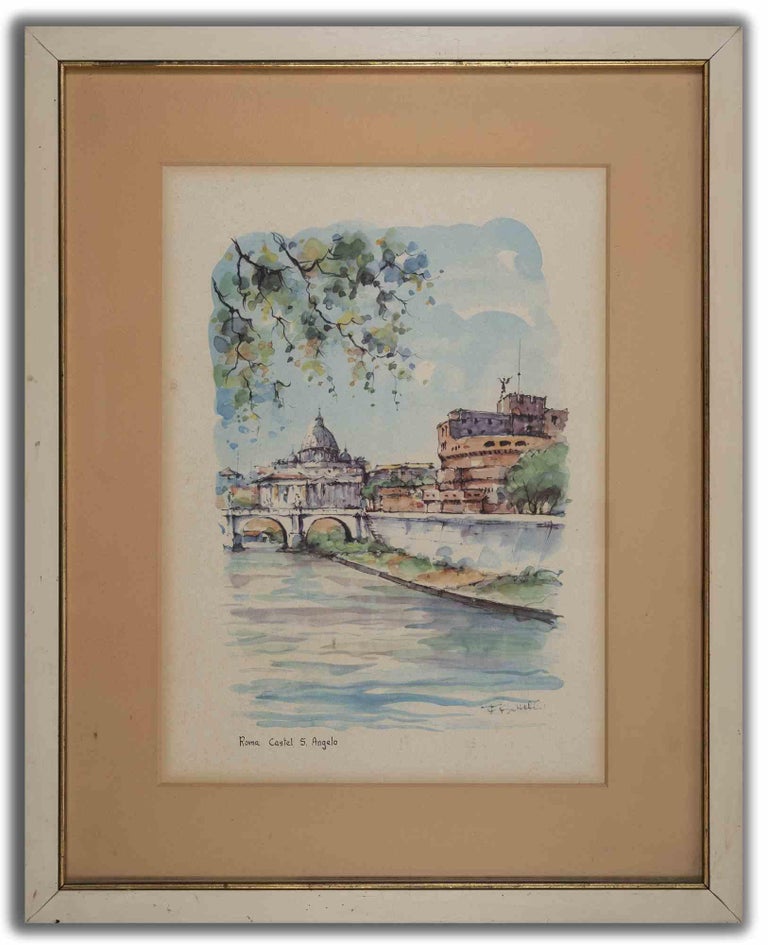 Fausto Battelli - Castel Sant'Angelo - Offset Print by Fausto Battelli ...