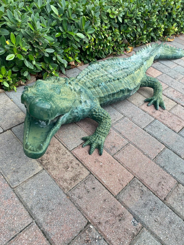 Faux Alligator Sculpture at 1stDibs