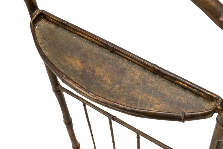Faux Bamboo Gilt Painted Valet Stand For Sale at 1stDibs