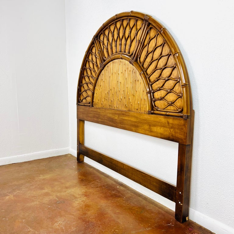 Faux Bamboo Queen Arch Headboard For Sale at 1stDibs