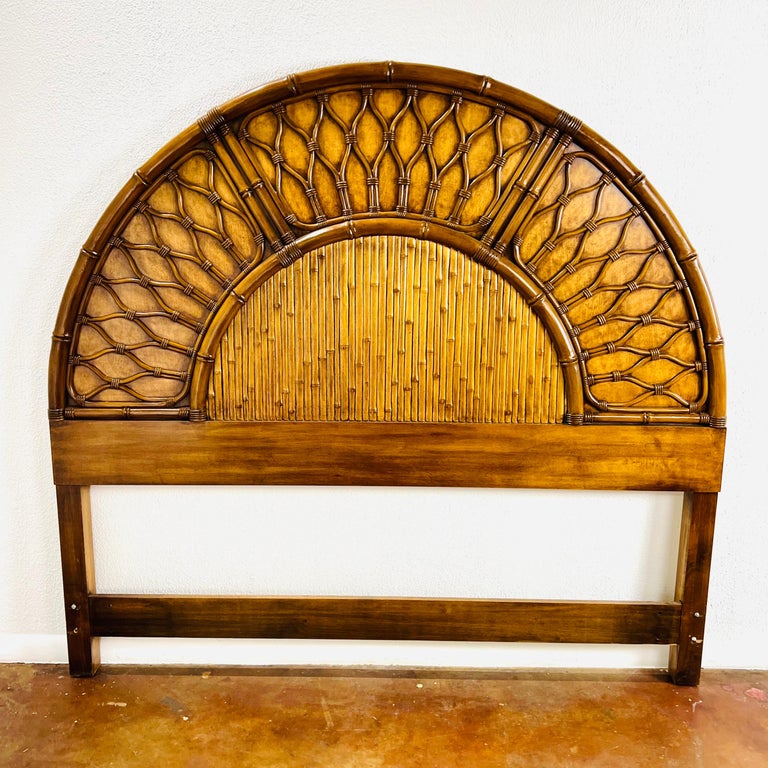 Faux Bamboo Queen Arch Headboard For Sale at 1stDibs