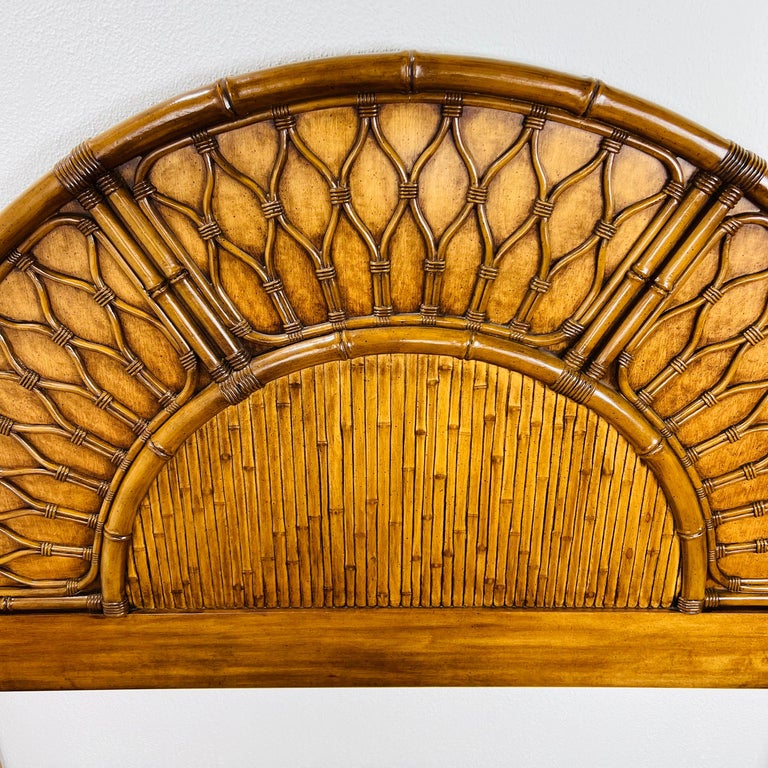 Faux Bamboo Queen Arch Headboard For Sale at 1stDibs