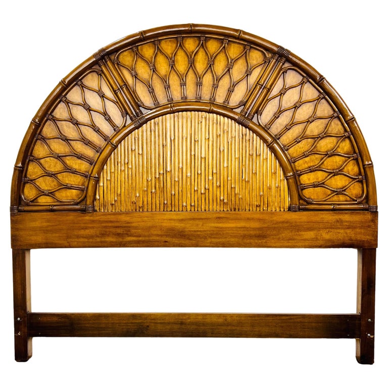 Faux Bamboo Queen Arch Headboard For Sale at 1stDibs
