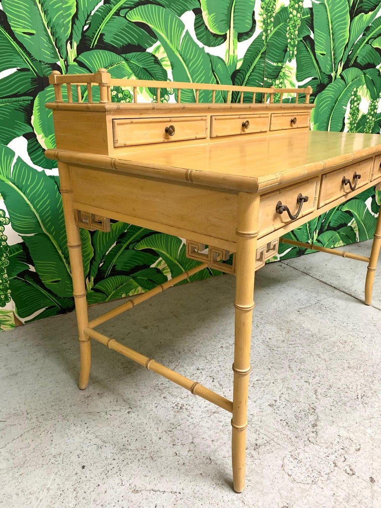 Faux Bamboo Writing Desk by Raymond Sobota for Century Furniture at ...