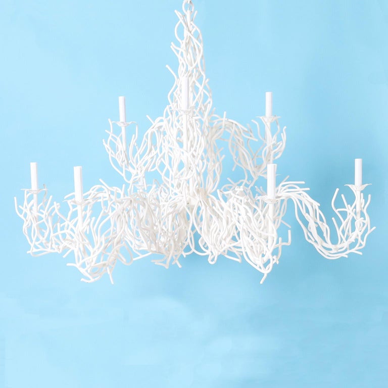 Faux Coral Chandelier or Light Fixture For Sale at 1stDibs