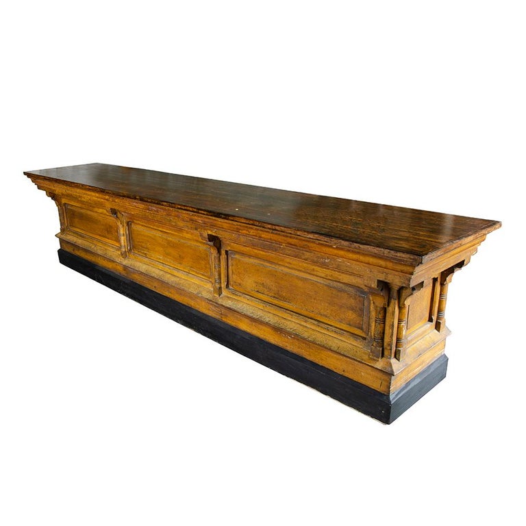 Faux Grain Pine Counter at 1stDibs