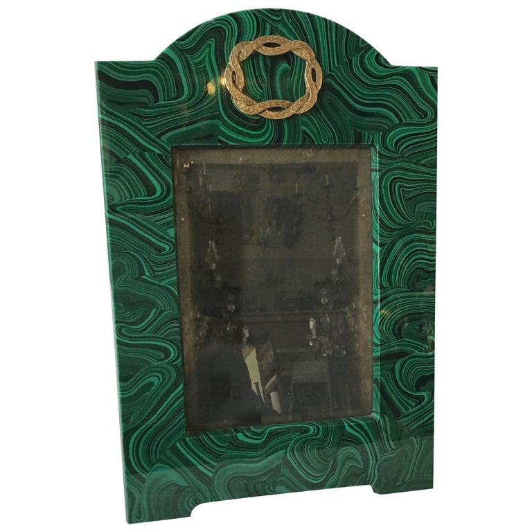Faux Malachite Picture Frame at 1stDibs | malachite frame