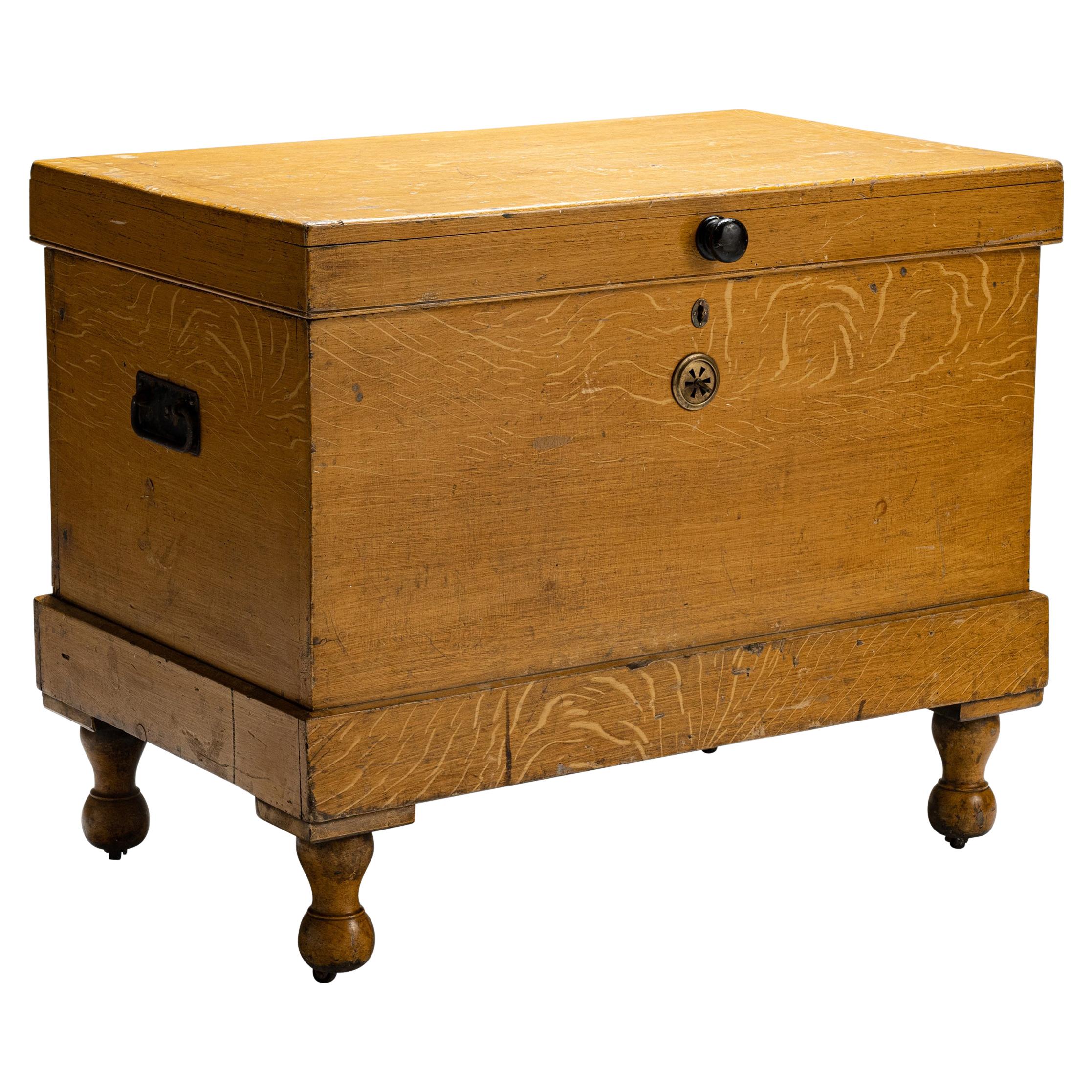 English Storage Grain Bin Cabinet at 1stDibs