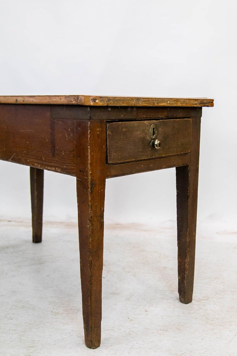 Faux Painted Two Drawer Table For Sale at 1stDibs