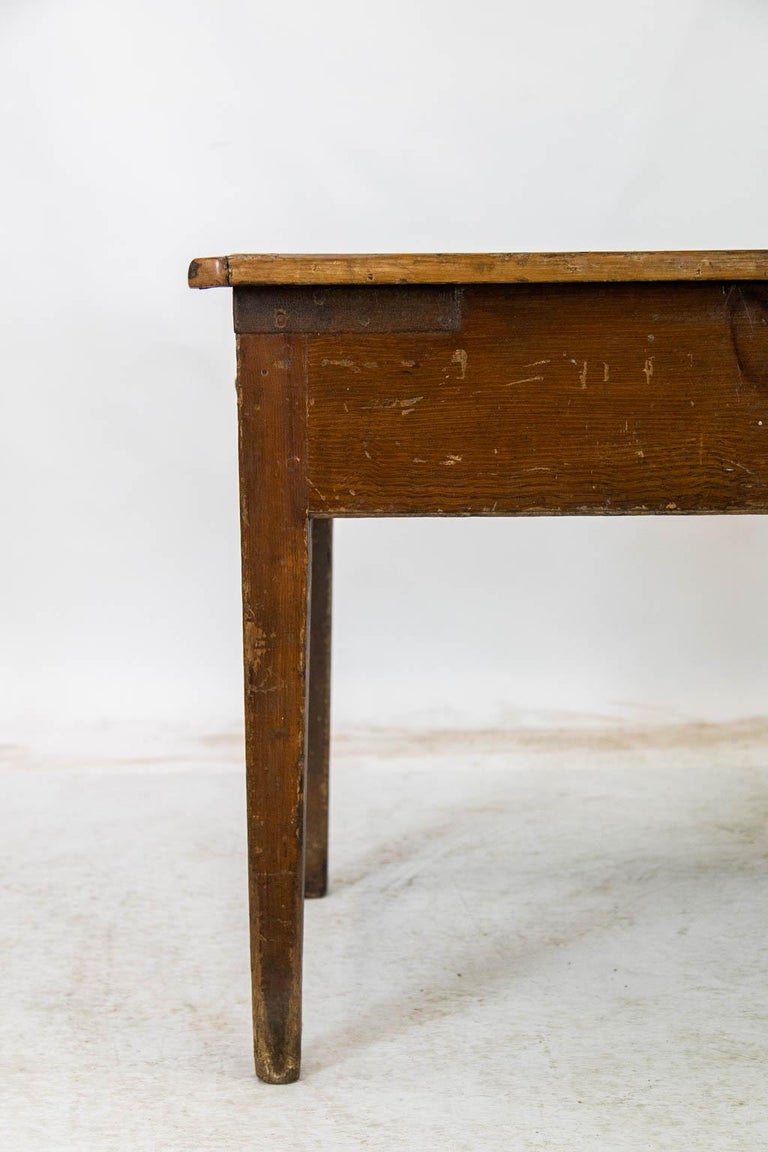 Faux Painted Two Drawer Table For Sale at 1stDibs