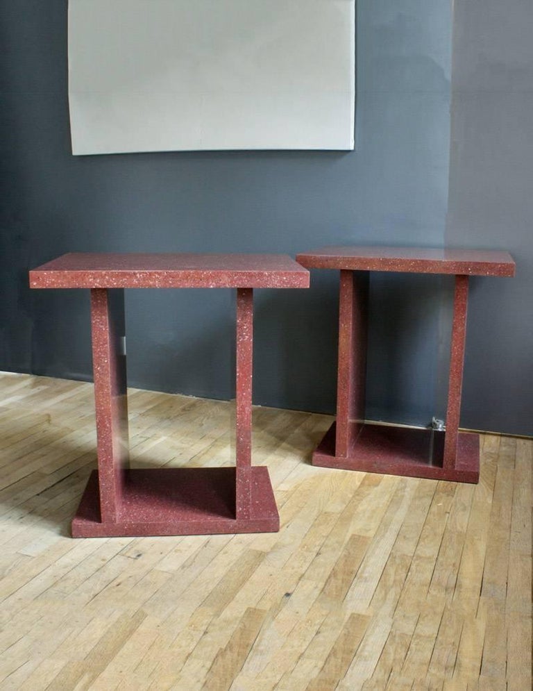 Faux Porphyry Side Tables For Sale at 1stDibs
