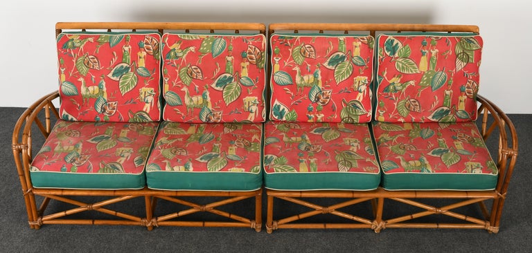 Faux Rattan Sofa by Heywood Wakefield, 1950s at 1stDibs | heywood ...