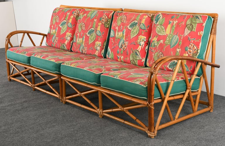 Faux Rattan Sofa by Heywood Wakefield, 1950s at 1stDibs | heywood ...