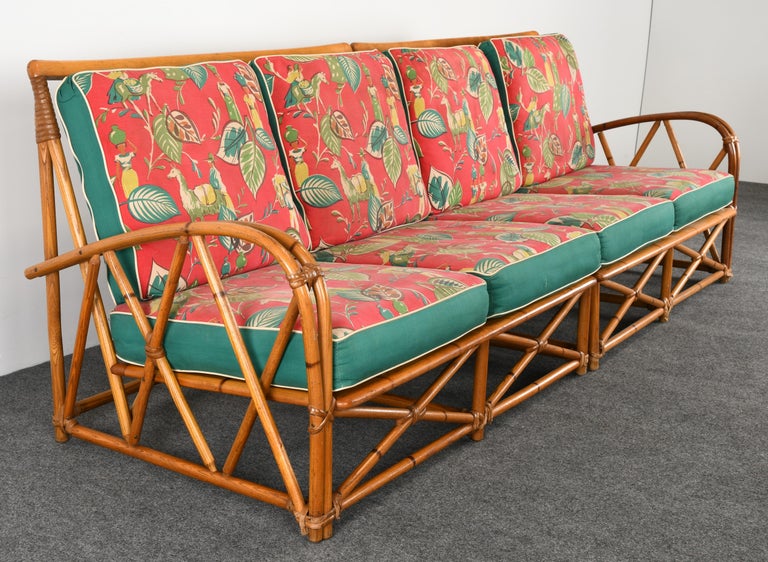 Faux Rattan Sofa by Heywood Wakefield, 1950s at 1stDibs | heywood ...