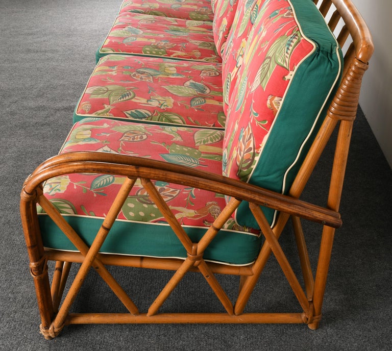 Faux Rattan Sofa by Heywood Wakefield, 1950s at 1stDibs | heywood ...