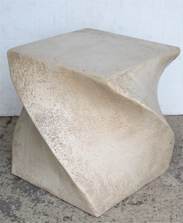 1970's Faux Stone Table in the Style of John Dickinson at 1stDibs