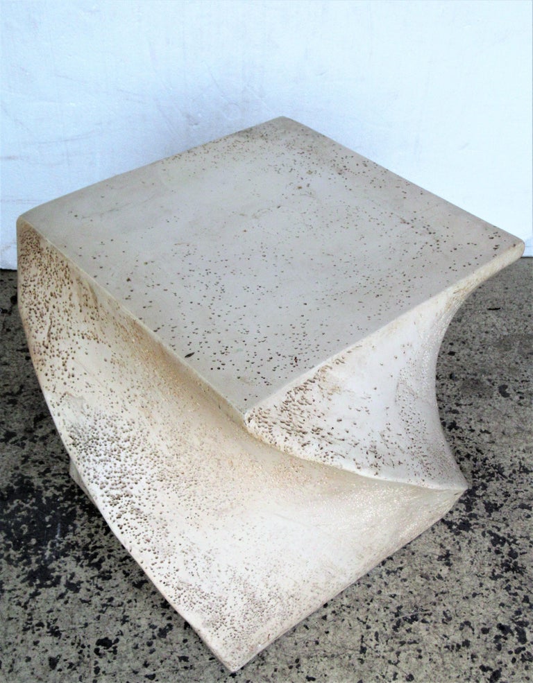 1970's Faux Stone Table in the Style of John Dickinson at 1stDibs