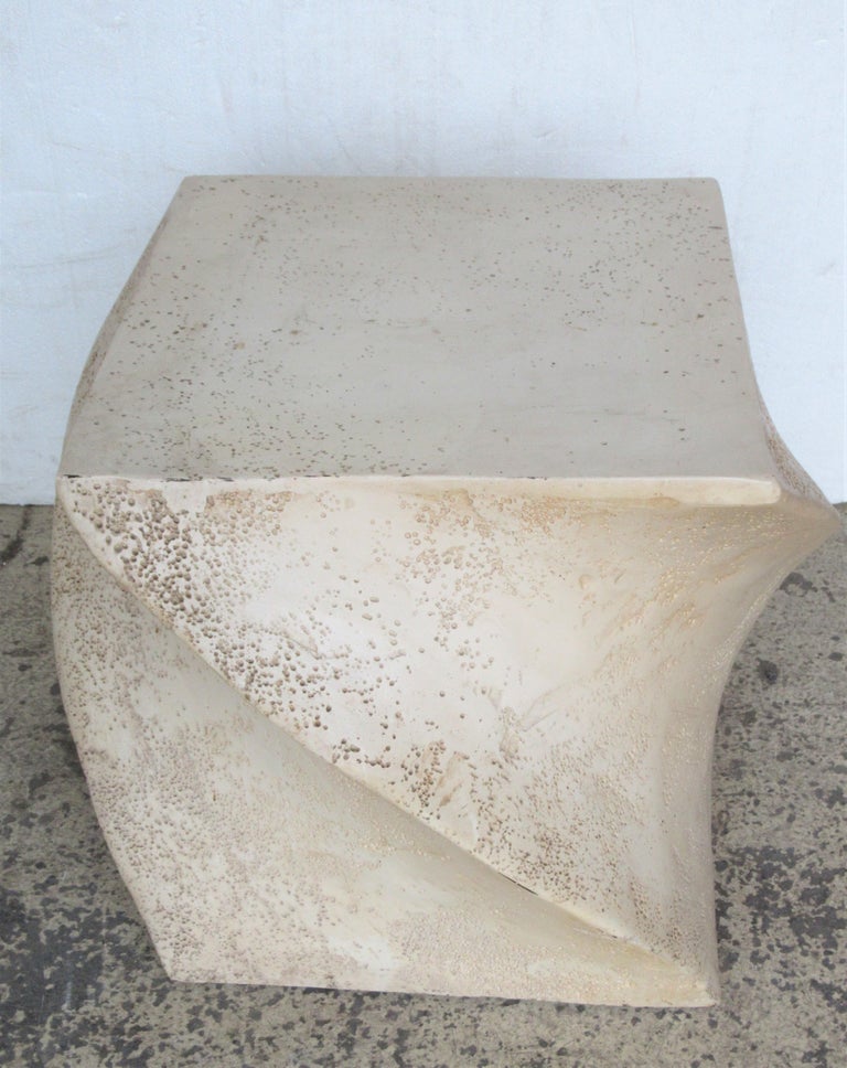 1970's Faux Stone Table in the Style of John Dickinson at 1stDibs