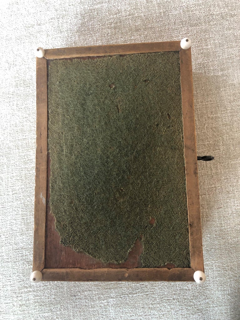 Faux Tortoise Shell British Cigar or Trinket Box W/Ivory Framing and ...