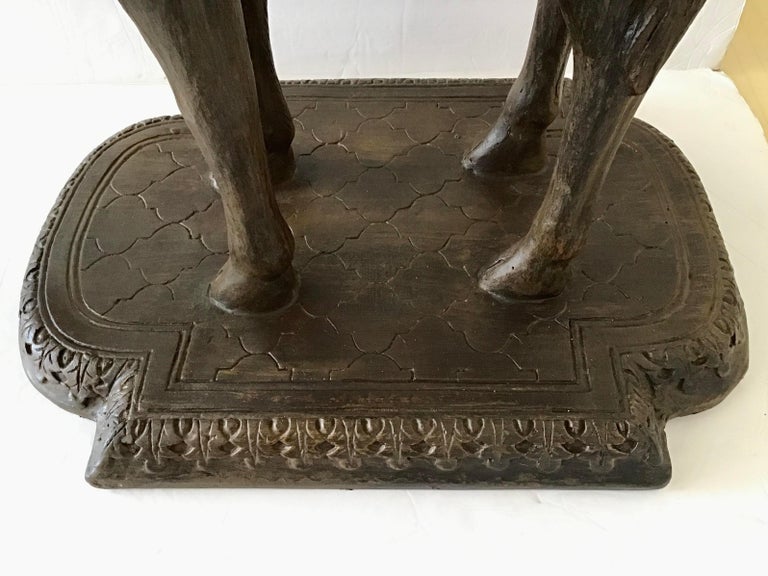 Faux Wood Camel Cocktail Table For Sale at 1stDibs