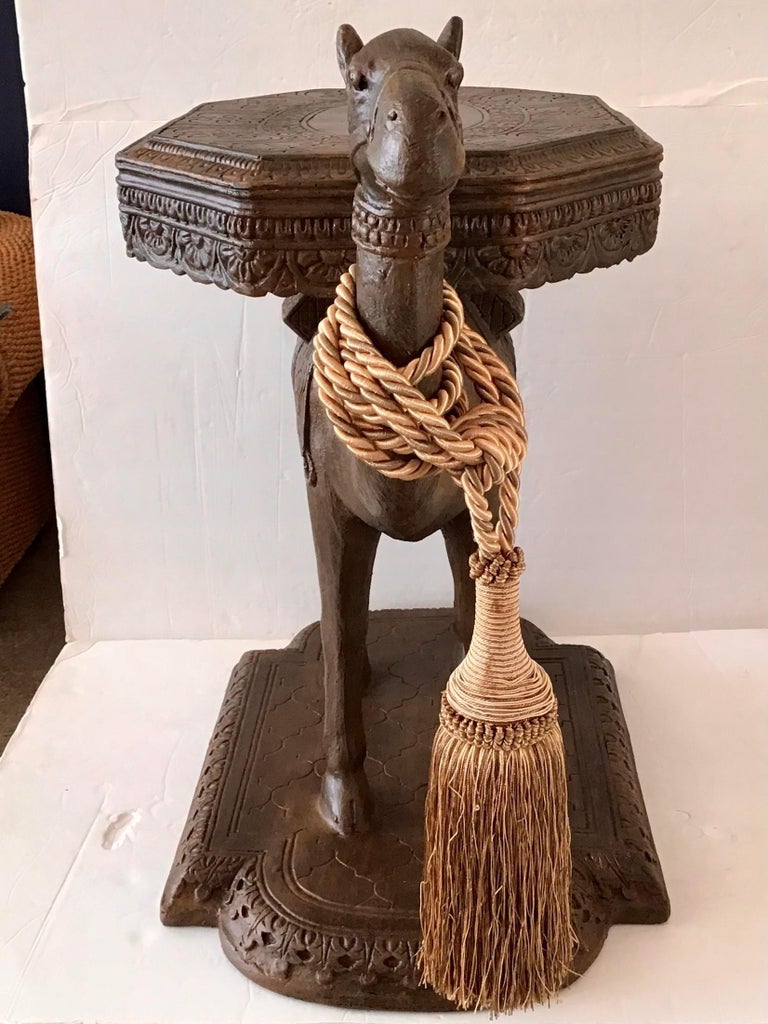 Faux Wood Camel Cocktail Table For Sale at 1stDibs