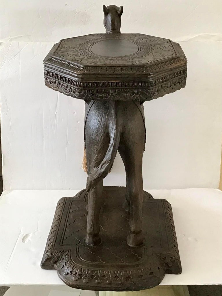 Faux Wood Camel Cocktail Table For Sale at 1stDibs