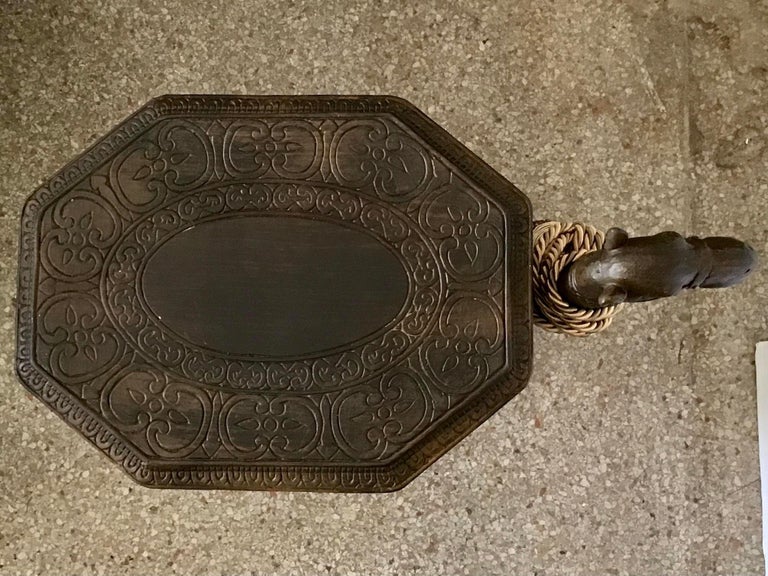 Faux Wood Camel Cocktail Table For Sale at 1stDibs