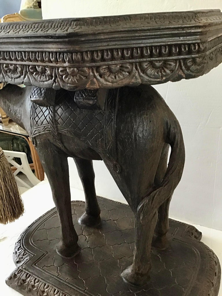 Faux Wood Camel Cocktail Table For Sale at 1stDibs