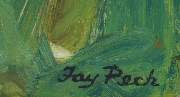 Fay Peck - Modernist Portrait of a Woman with Flowers by Fay Peck at ...