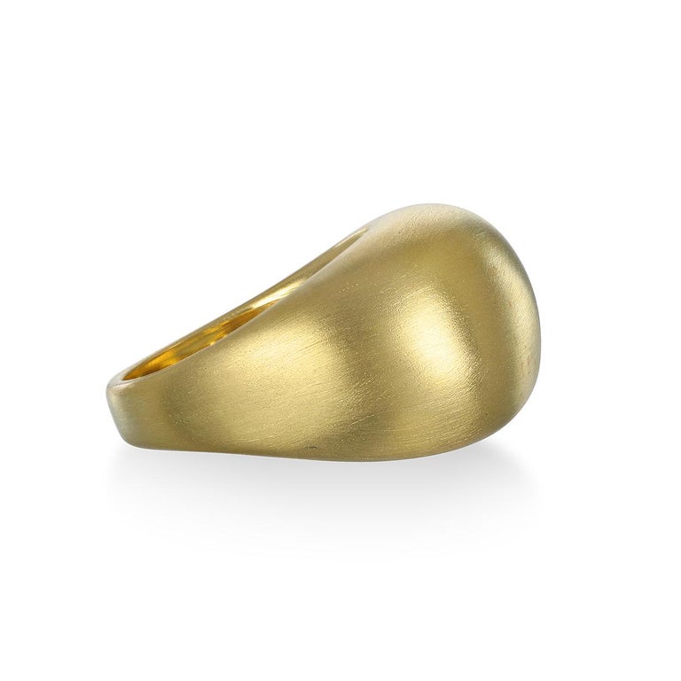 Faye Kim 18 Karat Gold High Dome Ring For Sale at 1stDibs