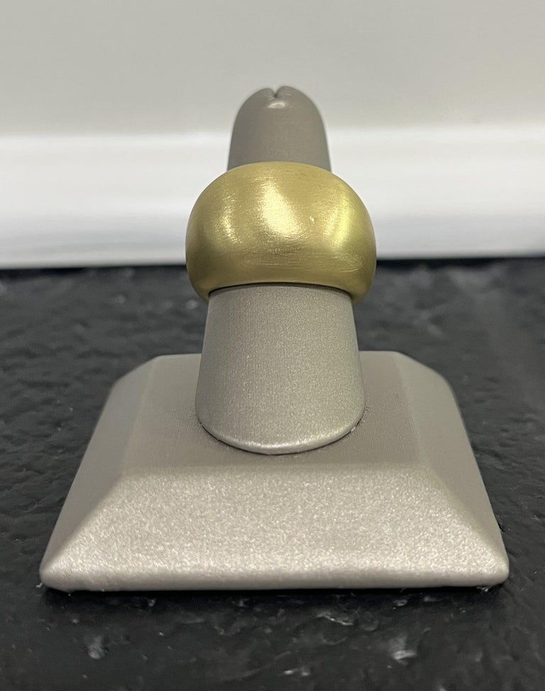 Faye Kim 18 Karat Gold High Dome Ring For Sale at 1stDibs