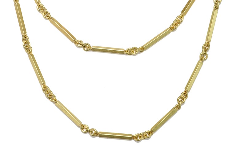 Faye Kim 18 Karat Gold Handmade Fob Chain at 1stDibs
