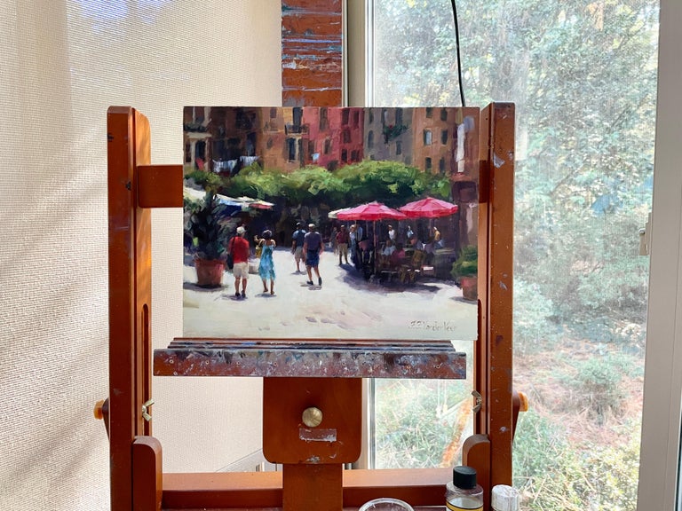 Faye Vander Veer - Summer in Vernazza, Oil Painting For Sale at 1stDibs