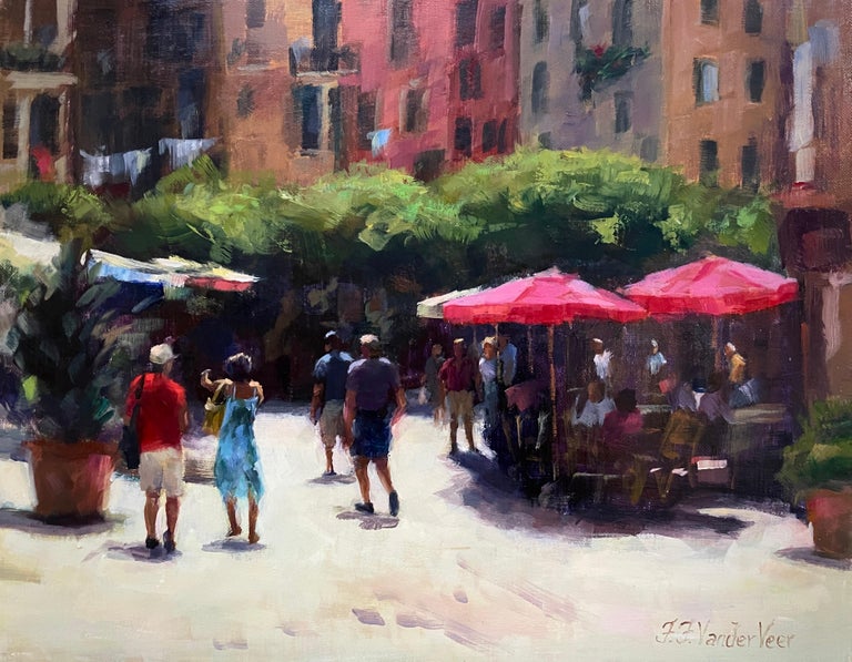 Faye Vander Veer - Summer in Vernazza, Oil Painting For Sale at 1stDibs
