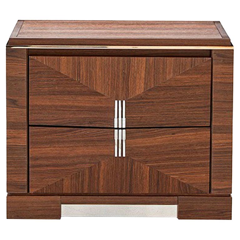 FB Collection Crystal Chest of 2 Drawers For Sale at 1stDibs