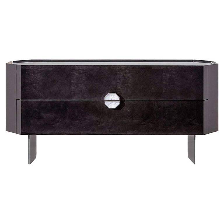 FB Collection Dark Crystal Chest of 2 Drawers For Sale at 1stDibs