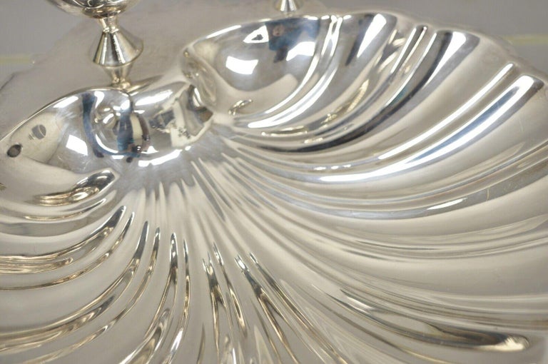 F.B. Rogers 1828 Silver Plate Regency Shrimp and Clam Shell Serving ...
